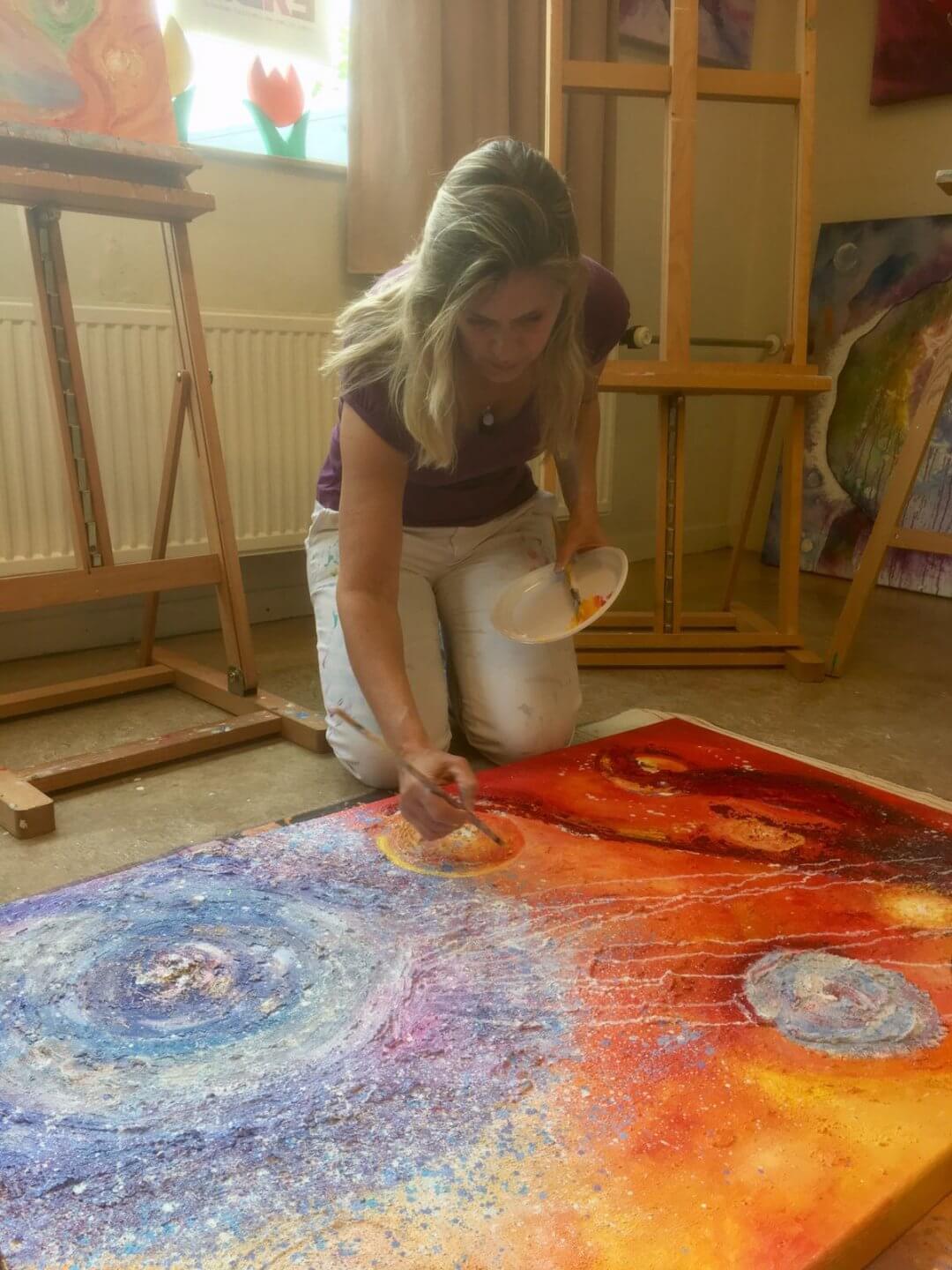 Schilderen met jouw gidsen of engelen - Zielsgewoon Manja